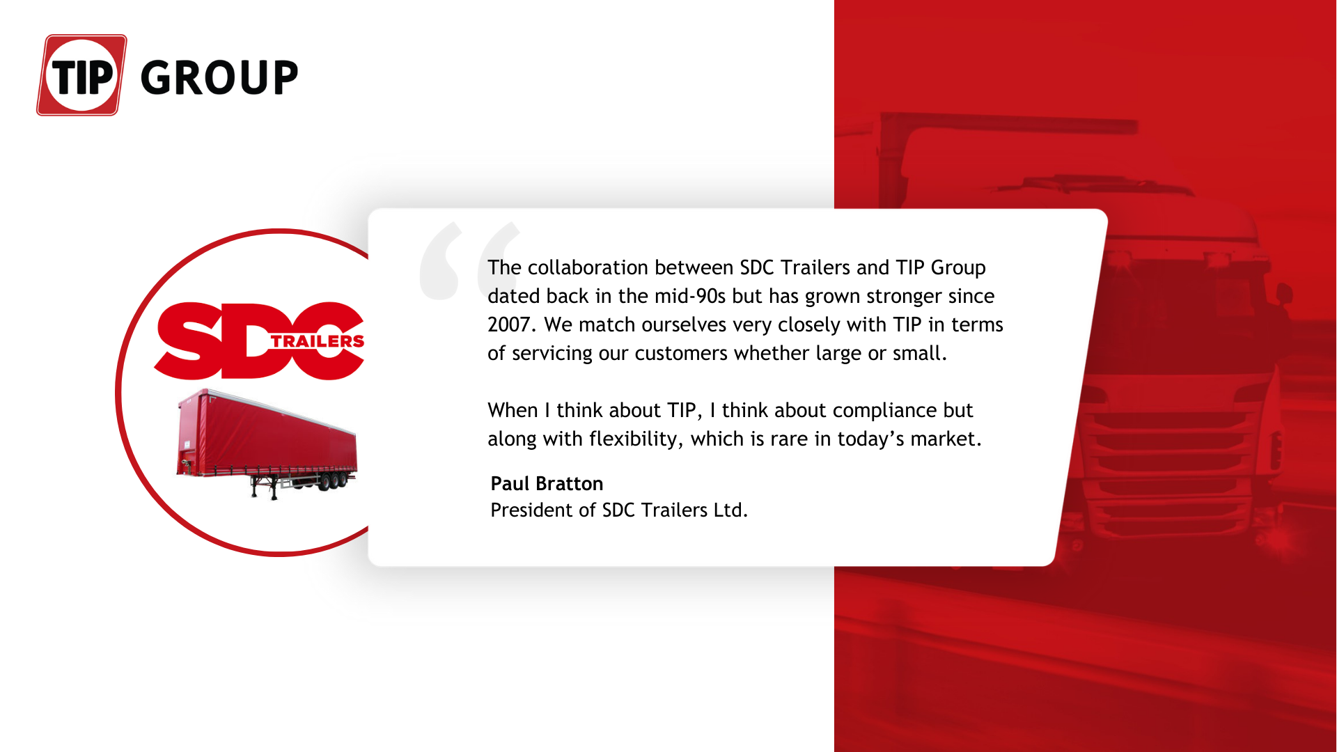 SDC Trailers | TIP Group